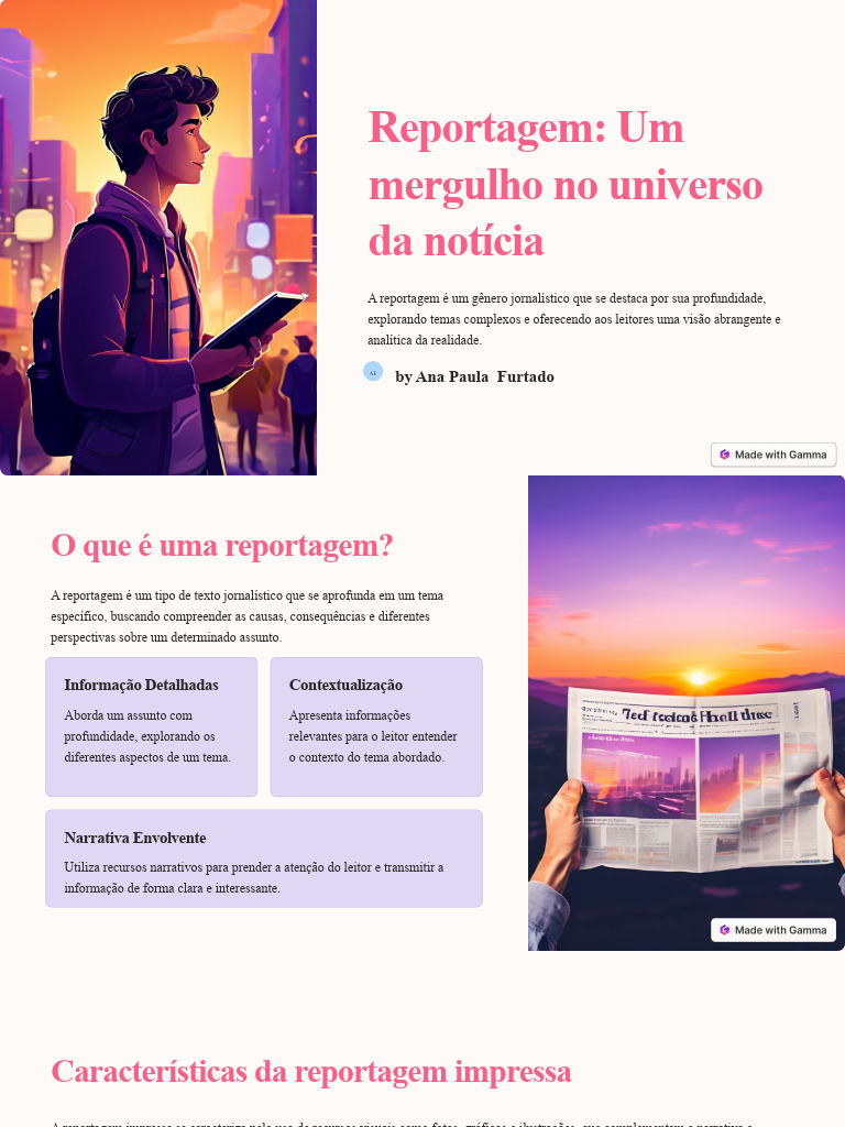 Reportagem Um Mergulho No Universo Da Noticia | PDF | Narrativa ...