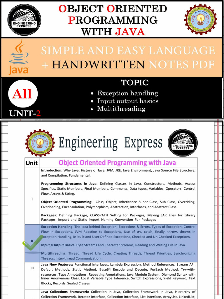 Java Unit-2 | PDF