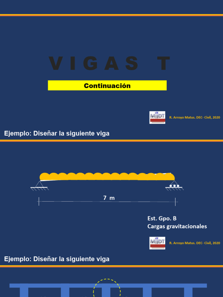 Diseño de Vigas T: Cálculos y Refuerzo | PDF | Ingeniería estructural | Ingeniería de Edificación