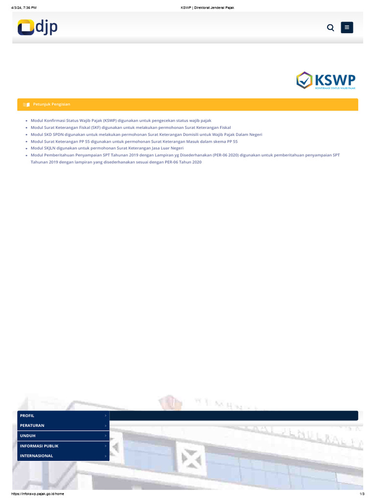 Panduan Pengisian KSWP dan SKF | PDF