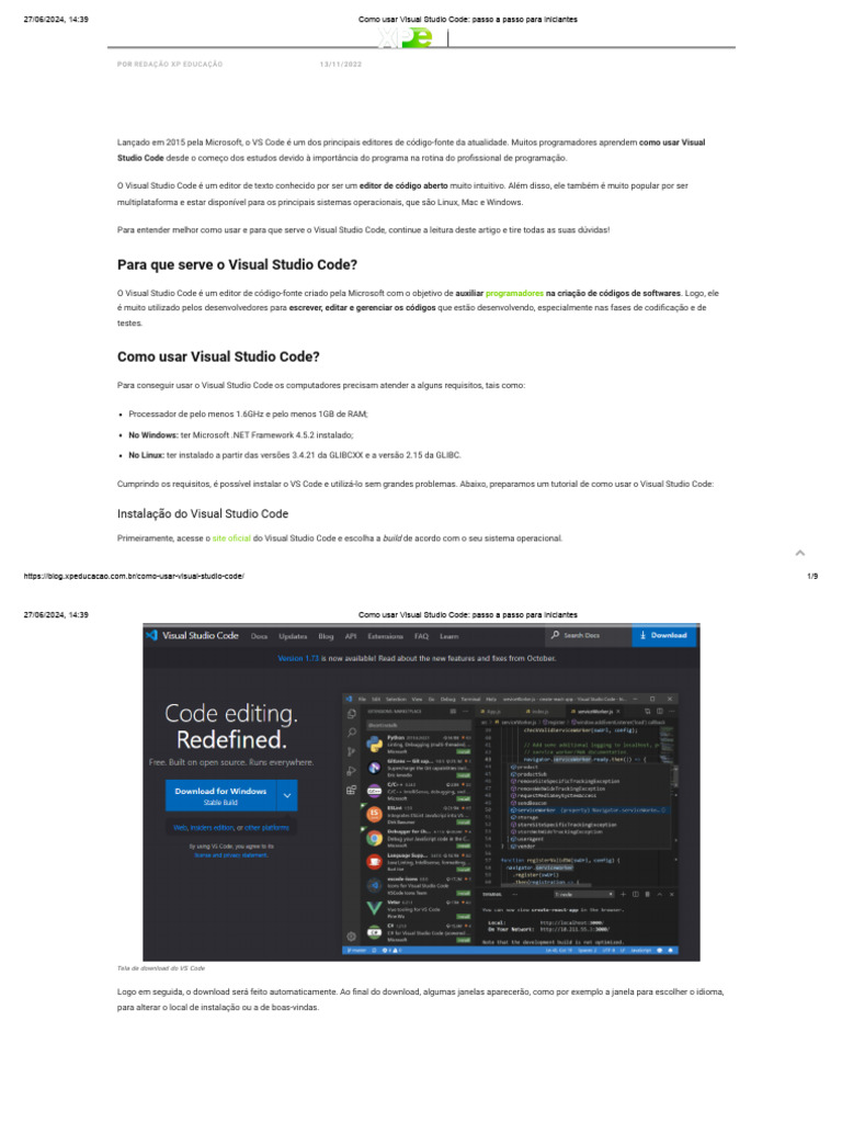 Como Usar Visual Studio Code - Passo A Passo para Iniciantes | PDF ...