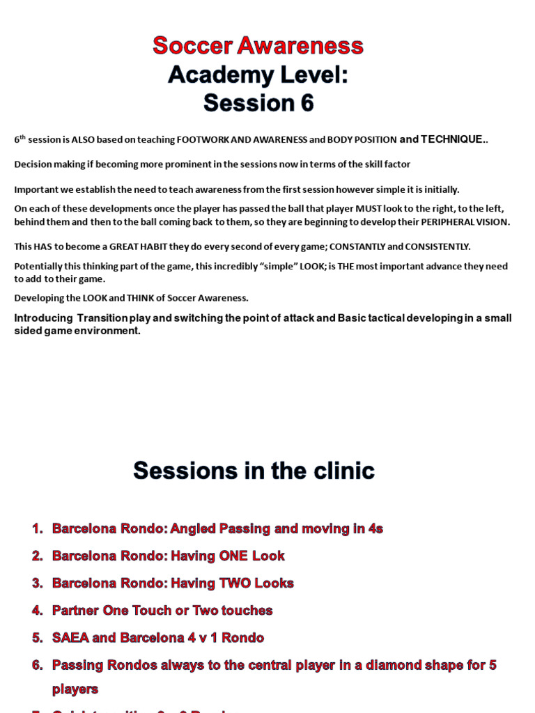 SA Academy Level Session 6 | PDF