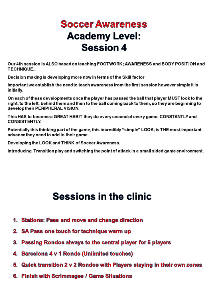 SA Academy Level Session 4 | PDF | Cognition