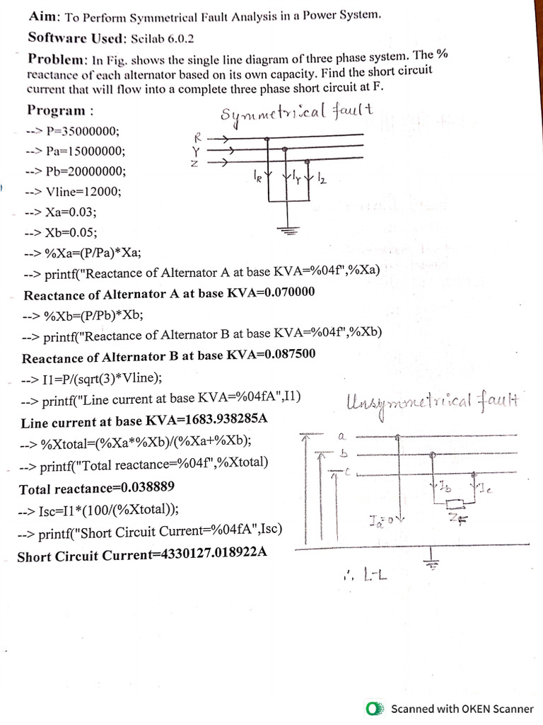 Power System - Lab Practical File | PDF
