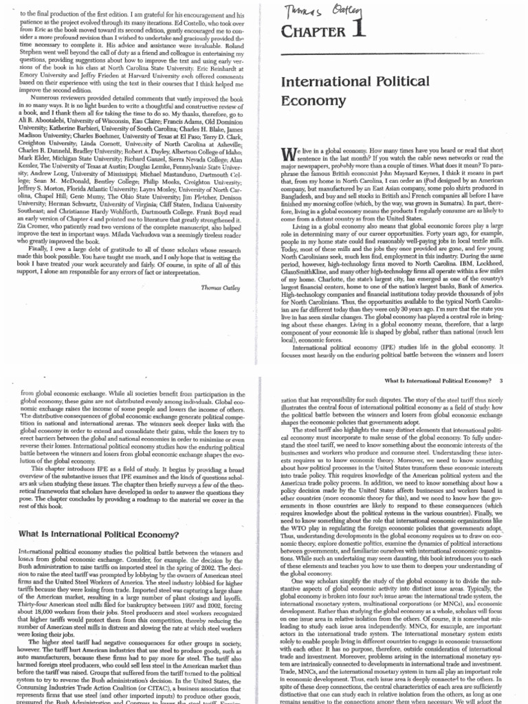 International Political Economy | PDF
