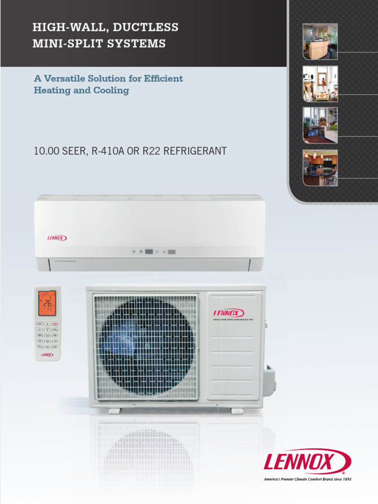 Lennox Split Pared LM R410A 10SEER | PDF | Air Conditioning | Sustainable Technologies