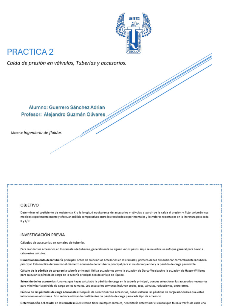 Reporte_Practica 2 | PDF | Válvula | Ingeniería mecánica