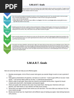 SMART Goal Setting Cheat Sheet | PDF