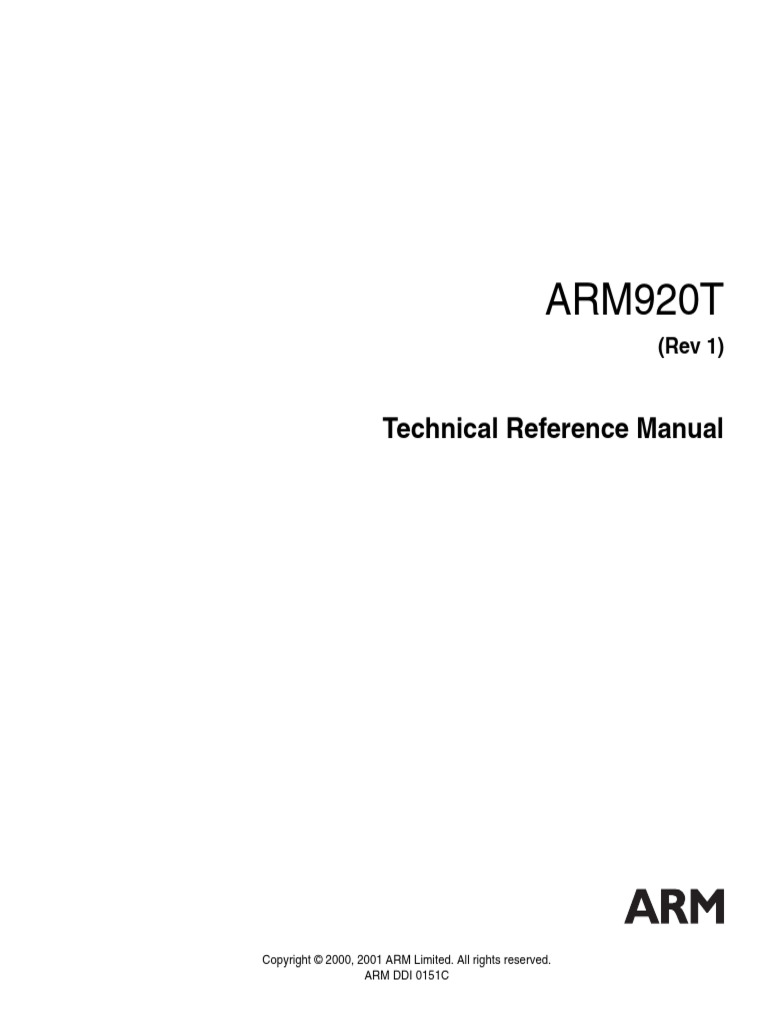 Arm 920T TRM | PDF | Cpu Cache | Computer Engineering