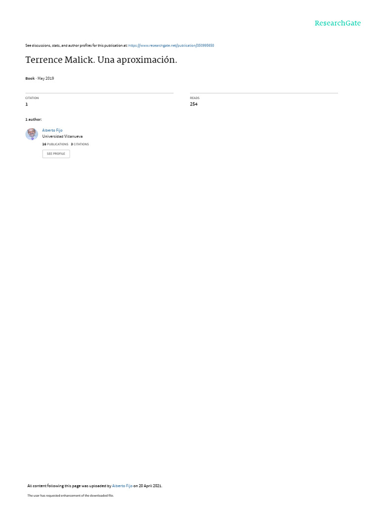 Terrence Malick Cubierta Libro AF | PDF