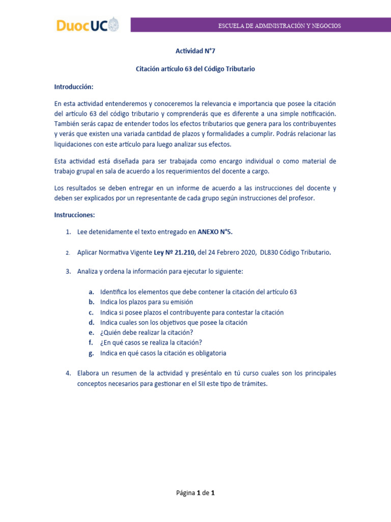 Importancia del Artículo 63 Tributario | PDF | Negocios | Derecho