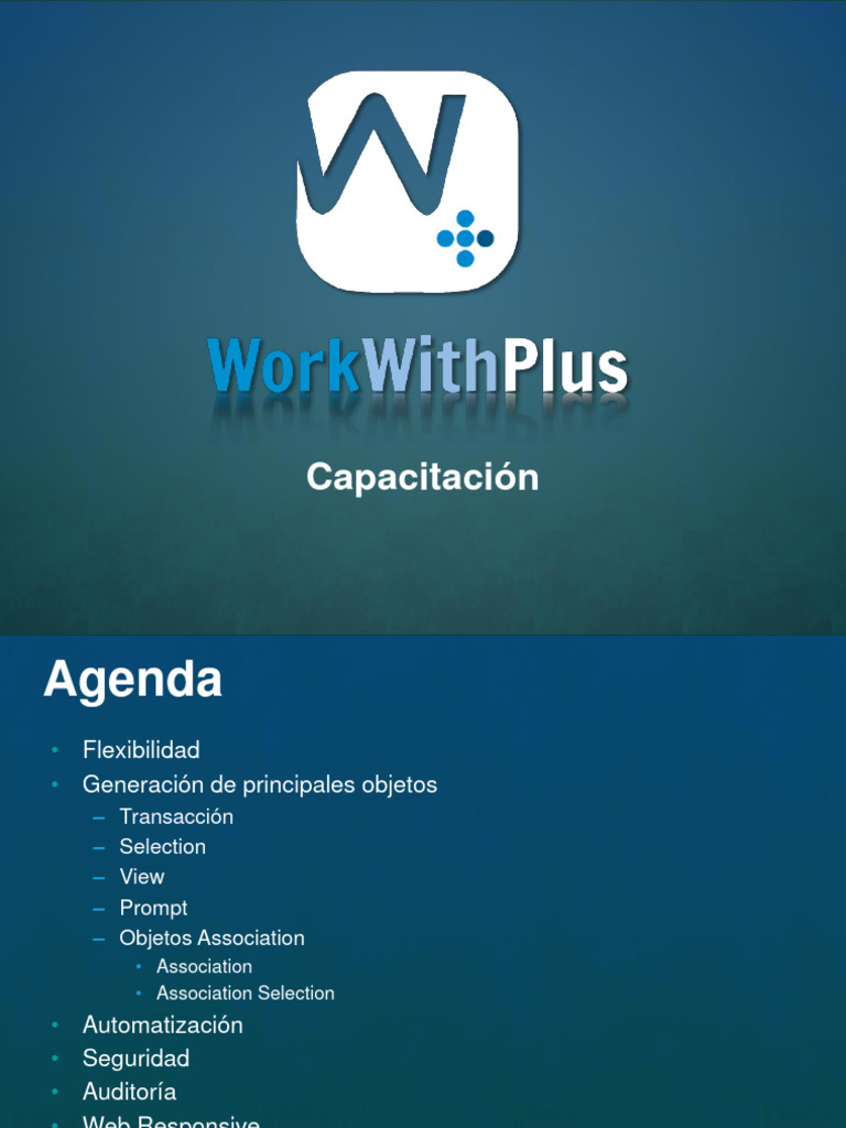 WorkWithPlus Training Espanol | PDF | Programación de computadoras | Tecnología digital
