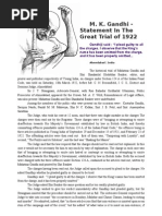 Gandhi's Historic Sedition Trial | PDF | Plea | Mahatma Gandhi
