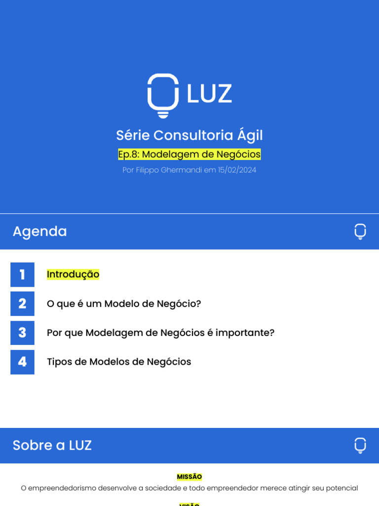 Modelagem de Negócios na Consultoria Ágil | PDF | Business | Marketing