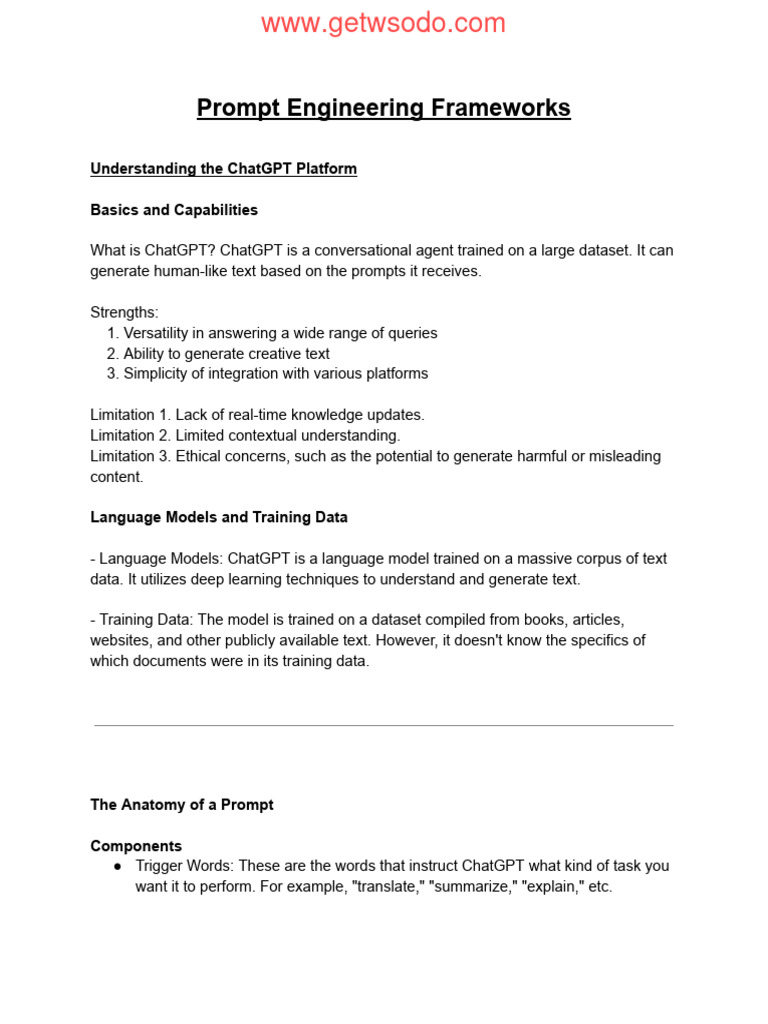 04-Prompt_Engineering_Framework | Download Free PDF | Data | Translations