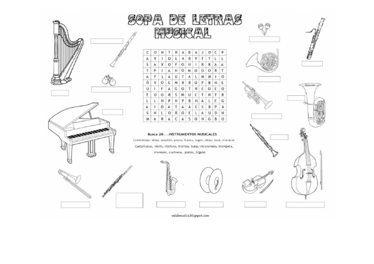 Sopa de Letras Musical | PDF