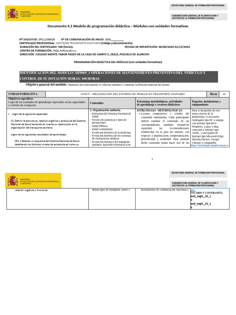 4 1 Modelo Programacion Didactica para Certificados Con Modulos Profesionales Con (1) (1) | PDF ...