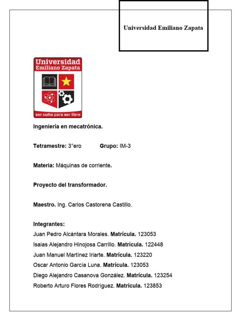 Proyecto Del Transformador | PDF | Transformador | Inductor Proyecto Del Transformador | PDF | Transformador | Inductor