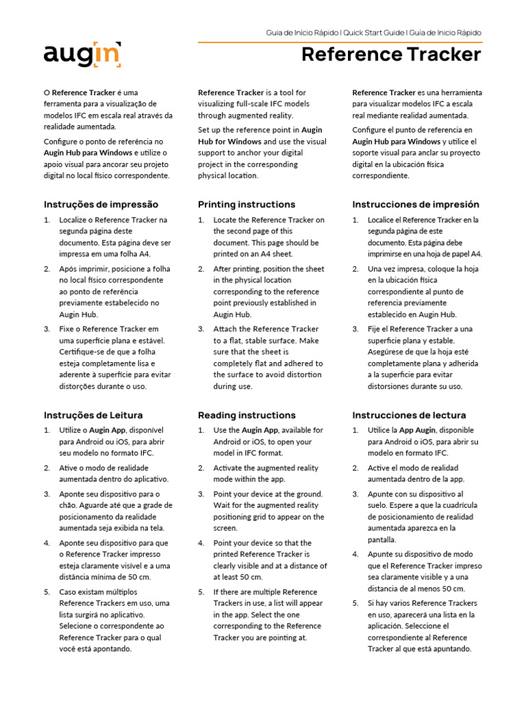 Reference Tracker: Visualização AR IFC | PDF | Aplicativo para celular ...