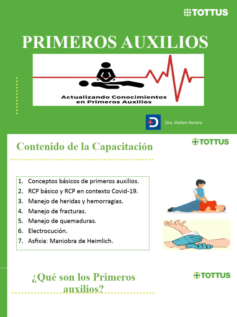 Primeros auxilios HT | PDF | Primeros auxilios | Herida