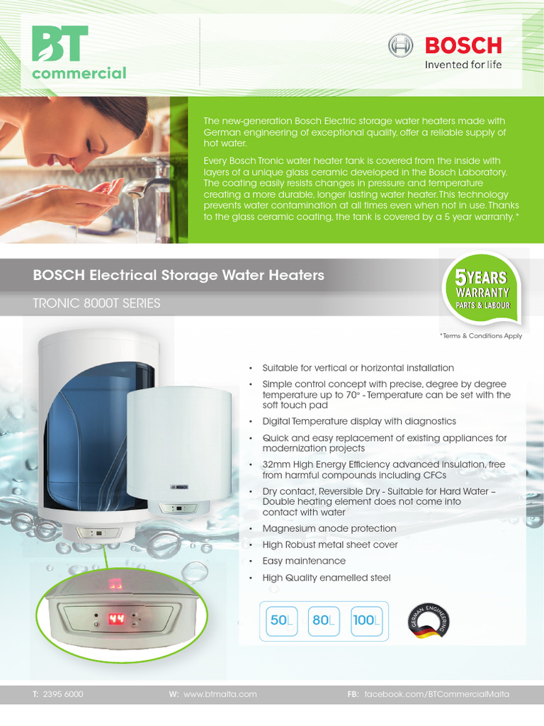 DBJ16427 BT Commercial Brochure Bosch Tronic 8000T Series REVB (2 ...