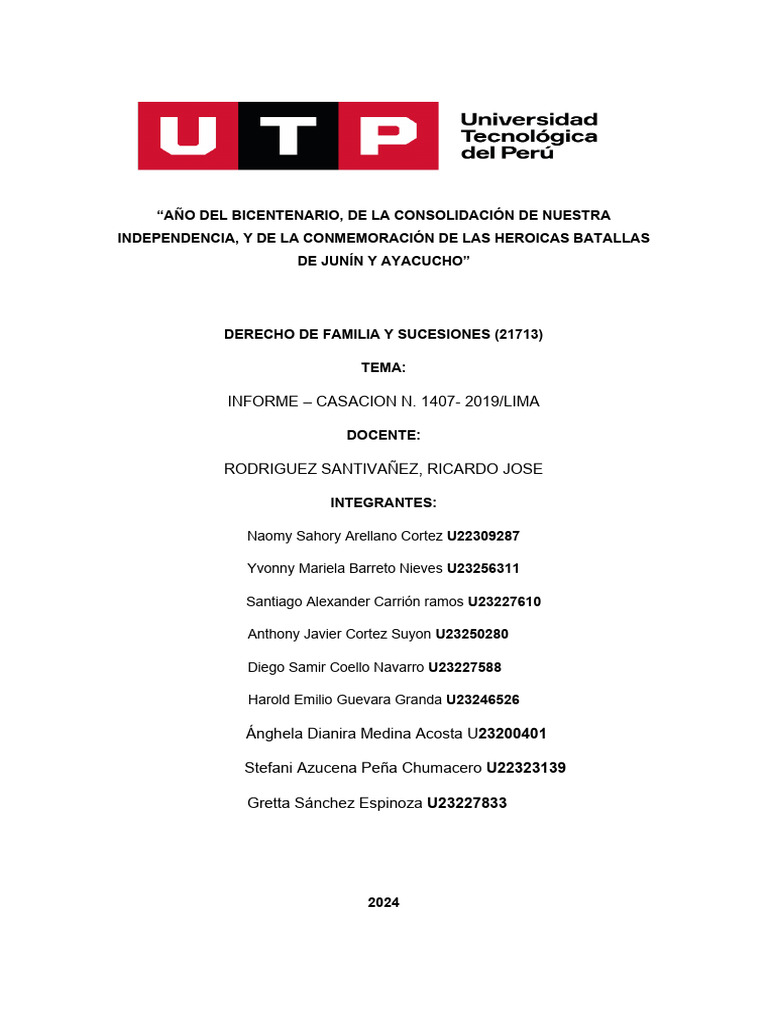 DERECHO DE FAMILIA TA2 Final | PDF | Herencia | Caso de ley