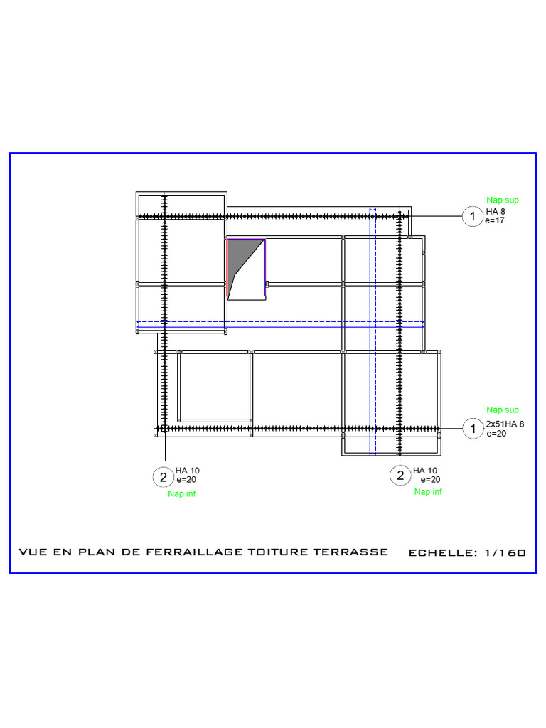 Plan de Ferraillage Toiture Terrasse | PDF