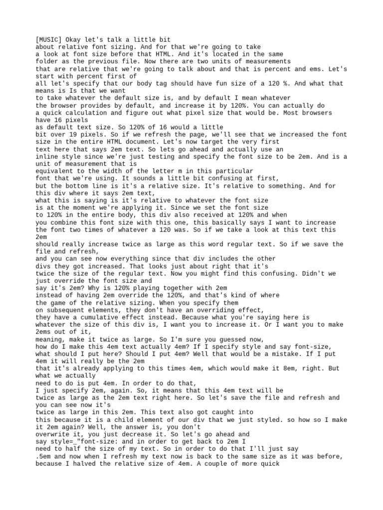 11.part 2 Styling Text | PDF | Html Element | Web Development