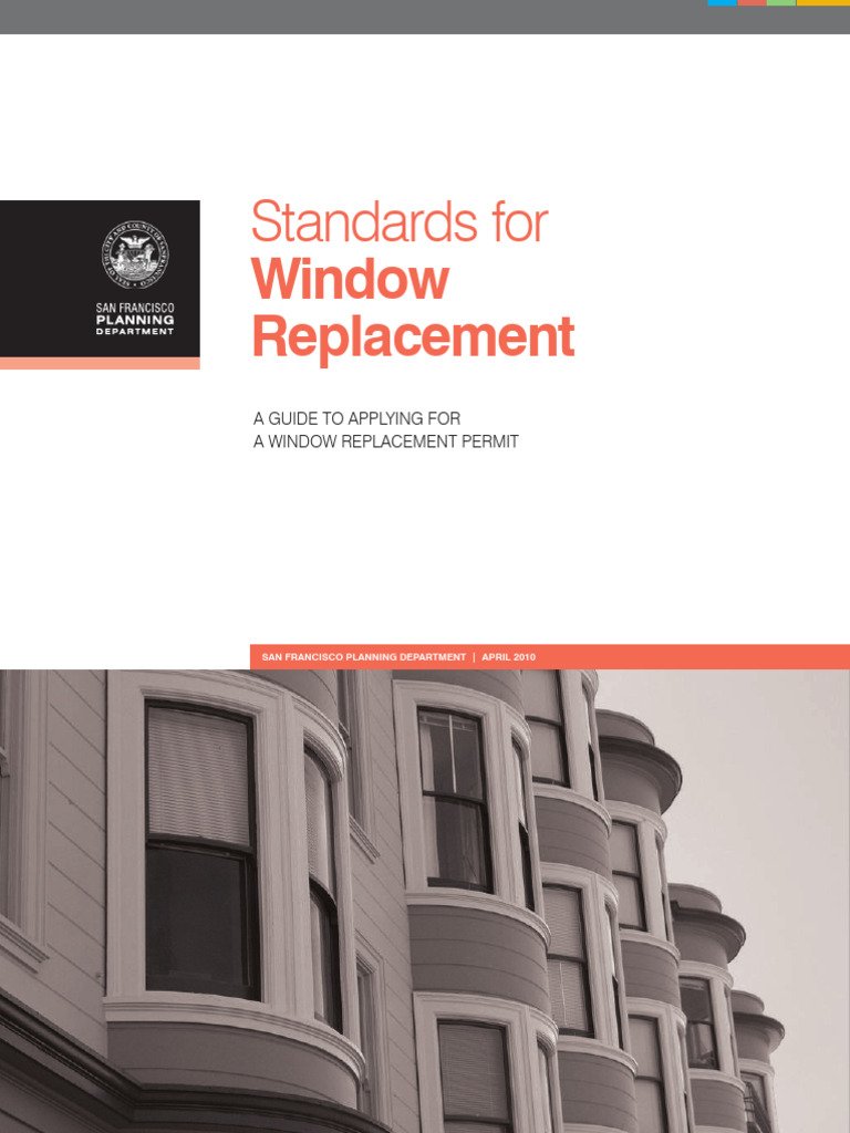 Standards For Window Replacement Author SF Planning | PDF | Window