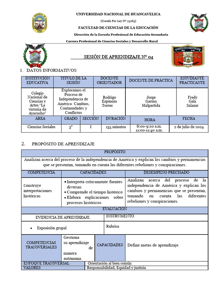 SESIÓN N 1-LVA | PDF | Maestros | Imperio español
