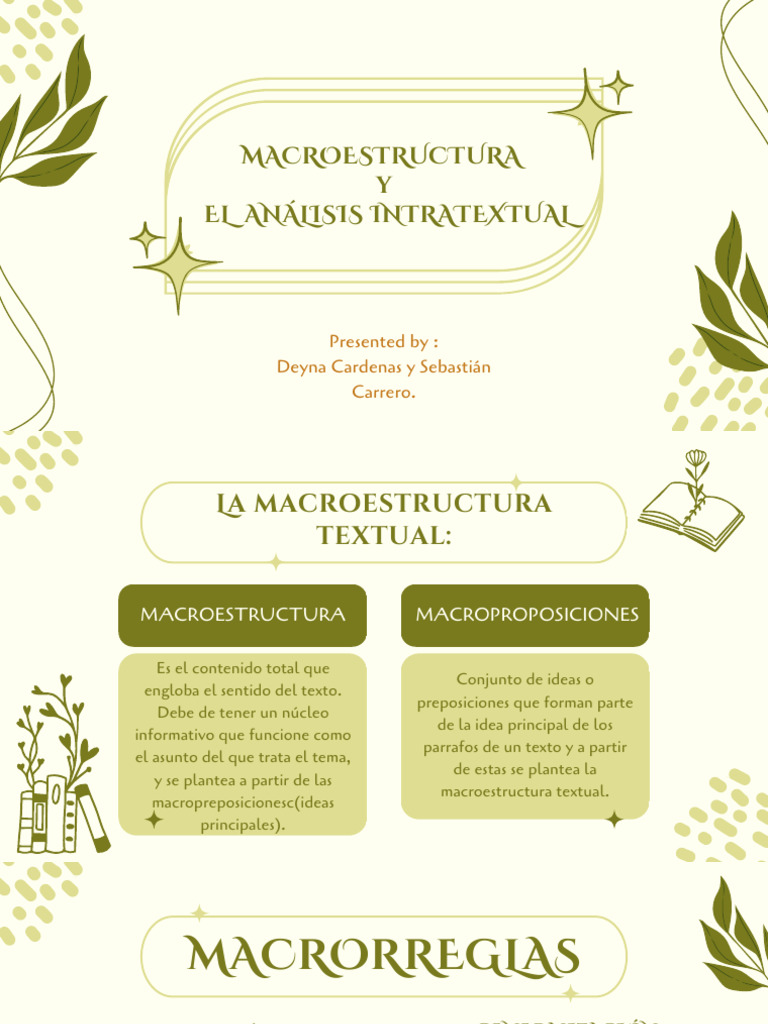 Macroestructura y Análisis Textual | PDF | Oración (Lingüística ...