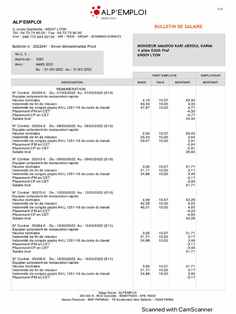 Payslip | PDF