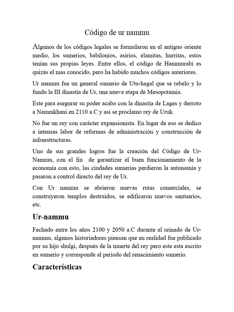 Cod-Ur Nammu-Expo | PDF | Ur | Sumeria