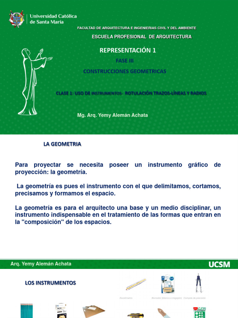 Uso de Instrumentos en Geometría | PDF | Dibujo | Geometría