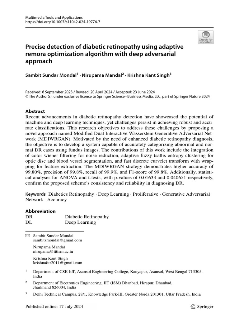 s11042-024-19776-7 | Download Free PDF | Image Segmentation | Machine Learning