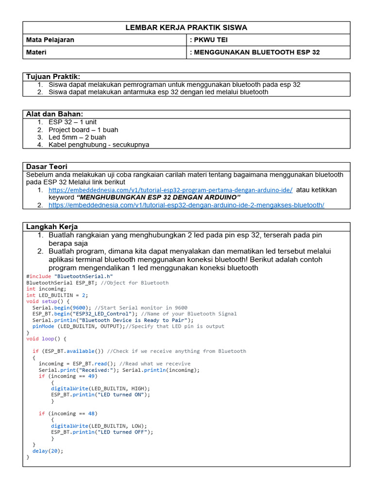Esp32 Bluetooth | PDF