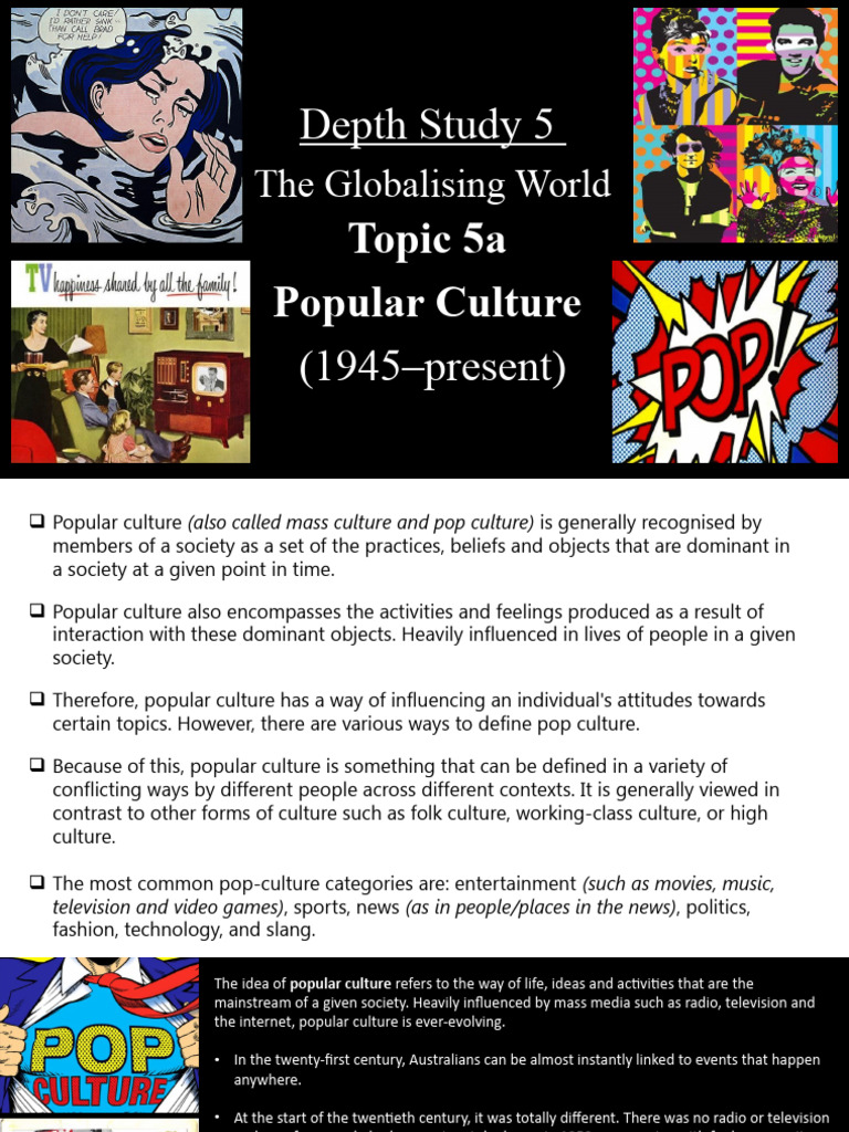Popular Culture 2023 Unit 1 | PDF | Hippie | Popular Culture