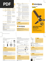 Atomberg CEILING FAN | PDF | Manufactured Goods | Electrical Engineering