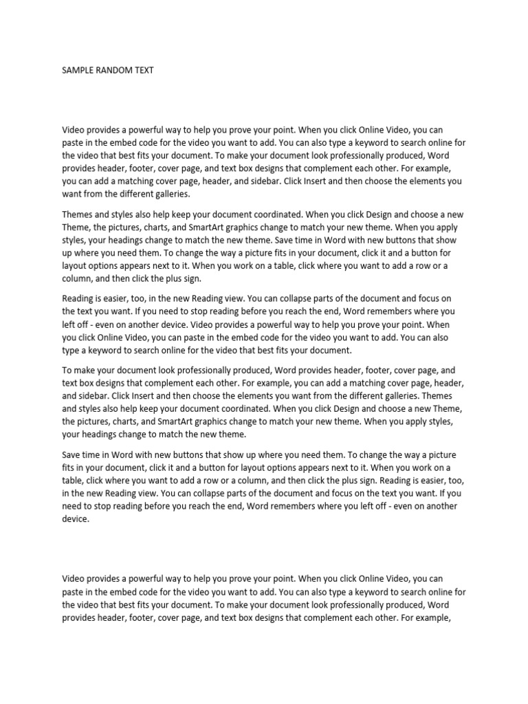 sample words | PDF | Page Layout | Computing