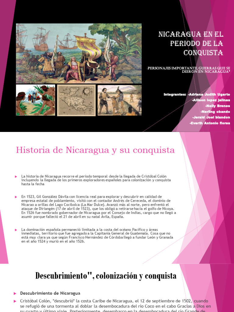 Nicaragua en el periodo de la conquista | PDF
