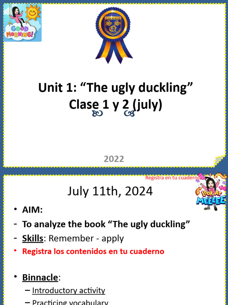 Lesson 1 the ugly duckling (july) | PDF
