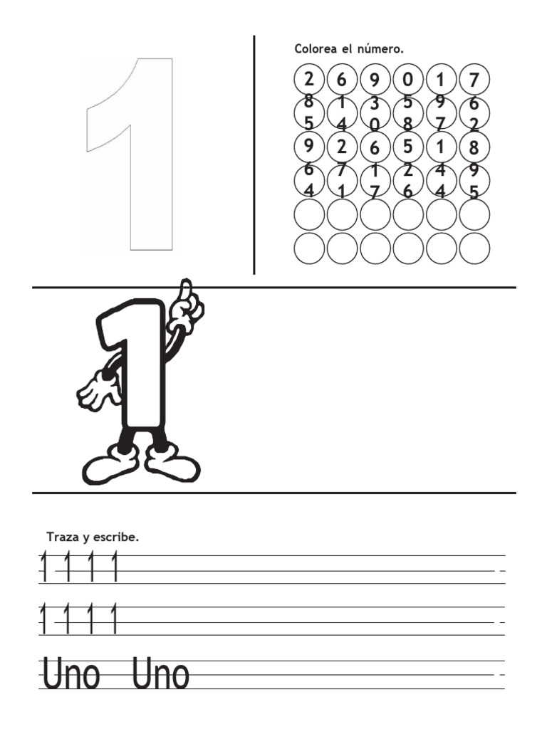 Fichas de Números del 1 al 20 | PDF