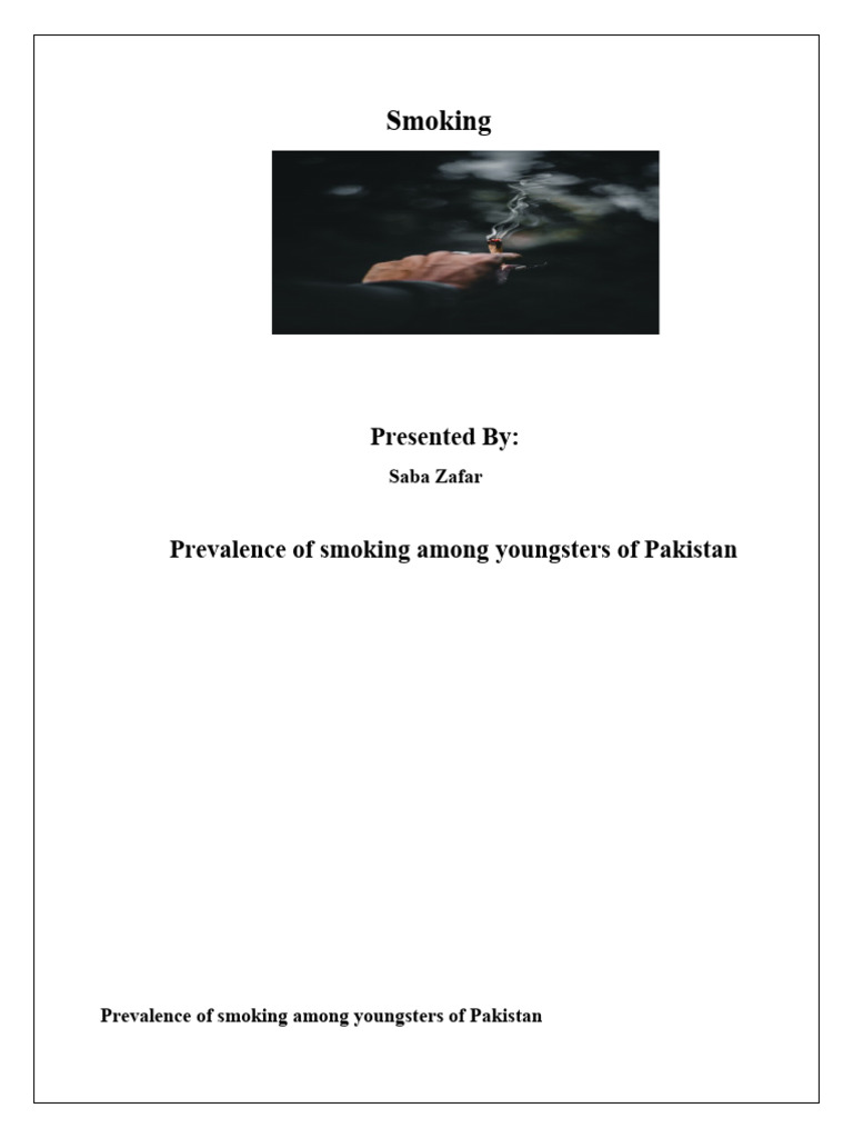 smoking | PDF | Smoking | Tobacco Smoking