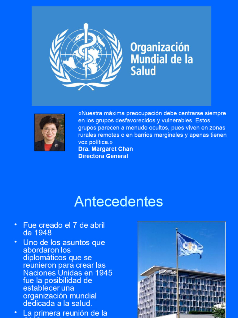 5 OMS | PDF | Organización Mundial de la Salud | Salud pública