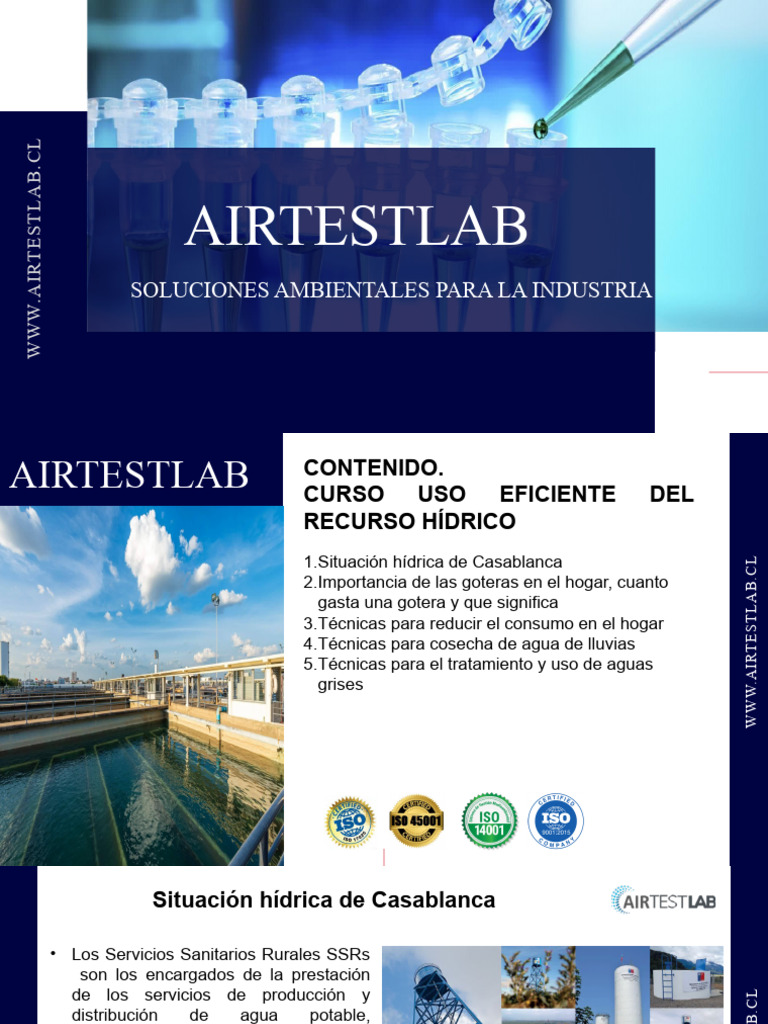 Curso de Uso Eficiente Del Recurso Hídrico | PDF | Agua | Tratamiento de aguas residuales