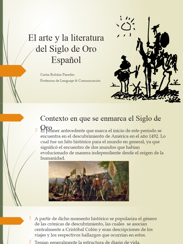 Arte y Literatura del Siglo de Oro Español | PDF | Barroco | Renacimiento