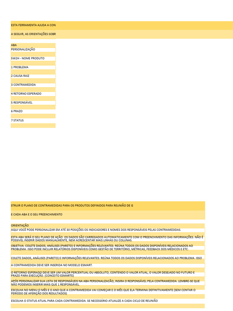Template 5w2h Fv- Exemplo Nuit Flash | PDF