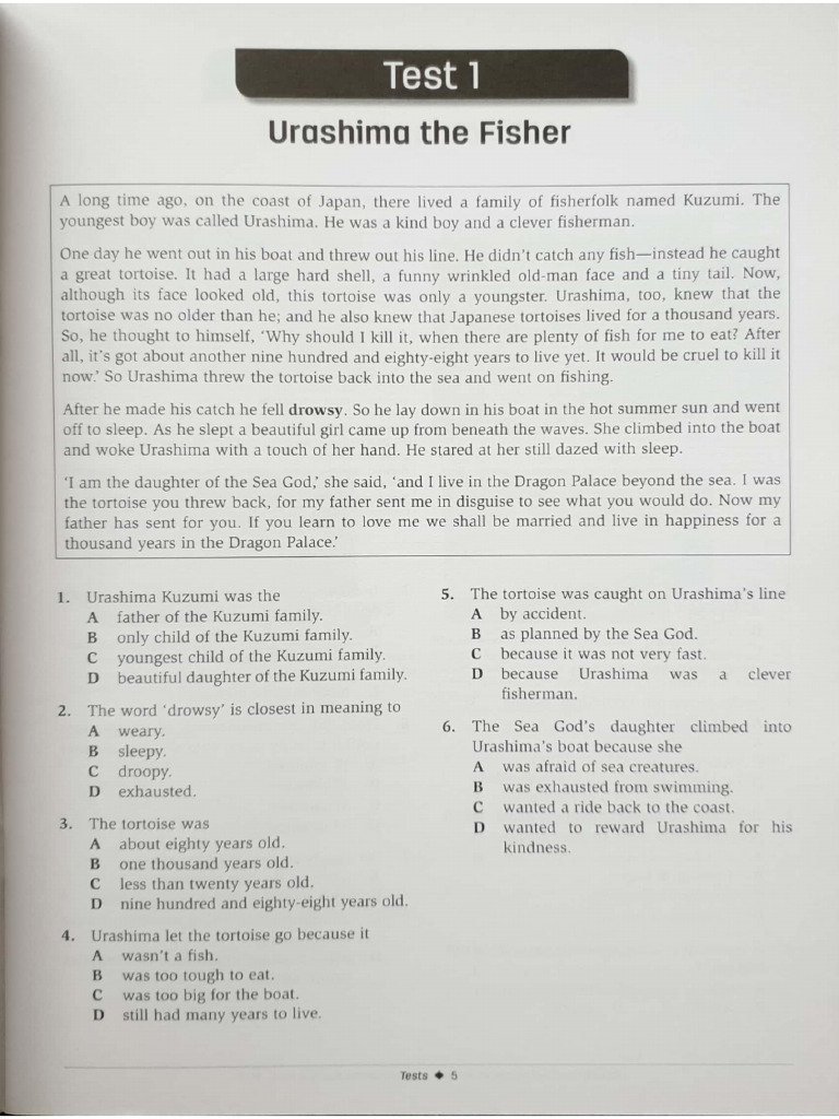 Year 5-6 Selective Schools and Scholarship Reading Tests - 1 40mins | PDF
