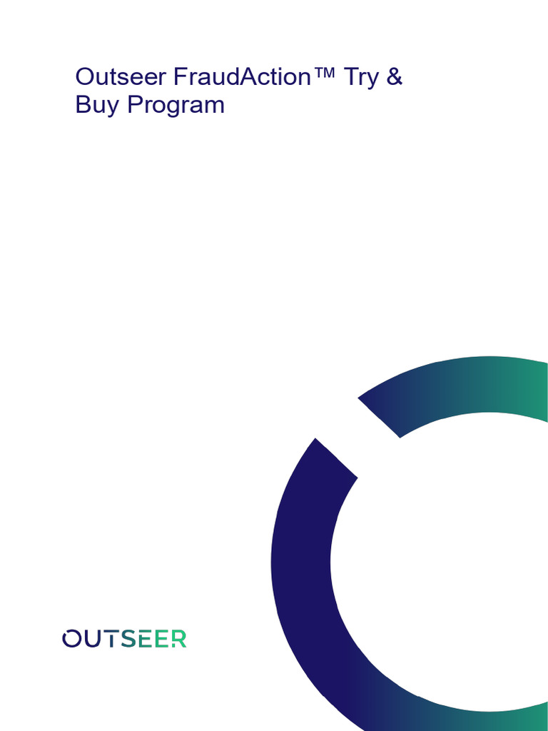 Outseer FraudAction Try and Buy Program | PDF | Credit Card | Business