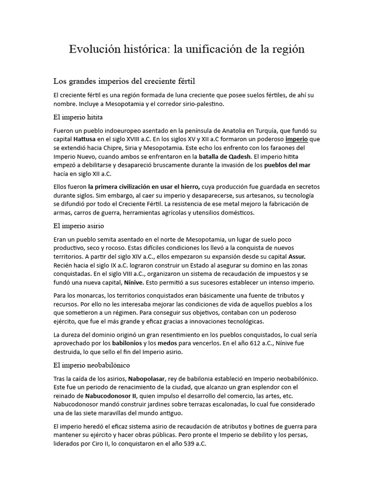 Resumen de CCSS de La Evolución Histórica. | PDF